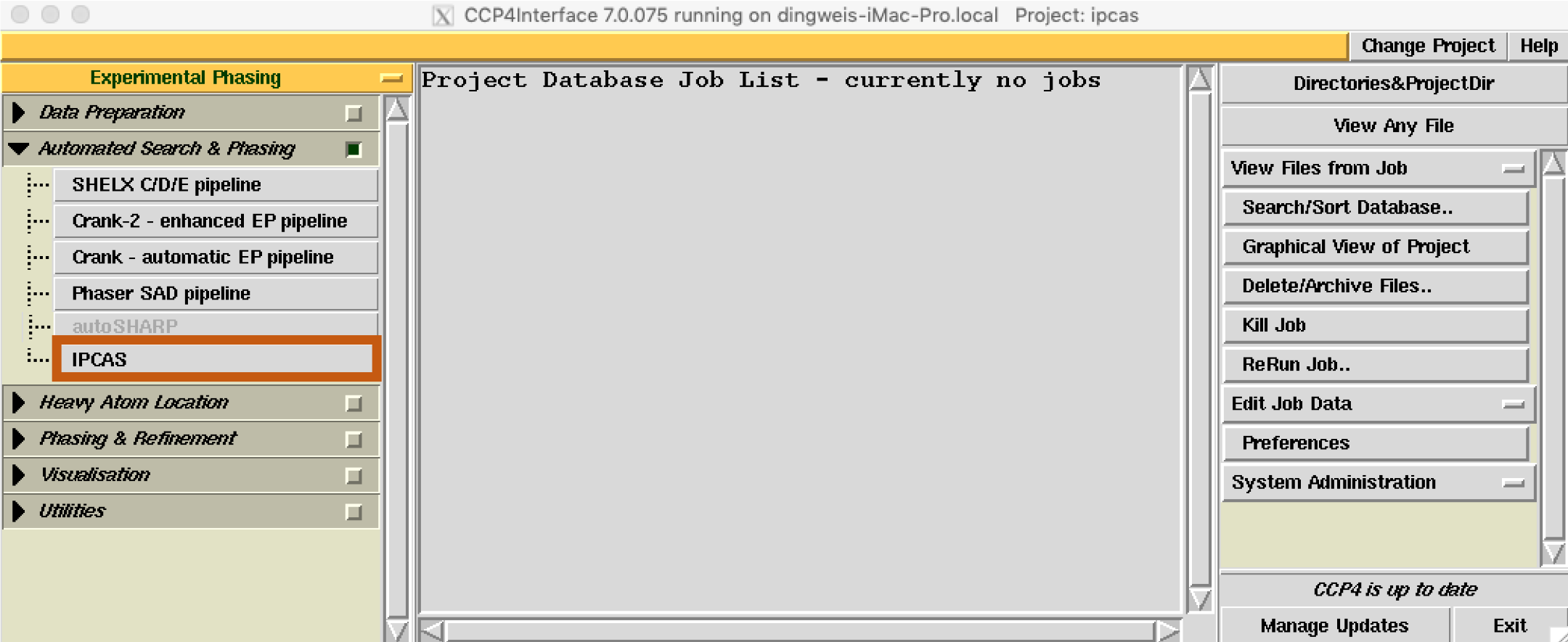CCP4 Program Suite : oasis4.2