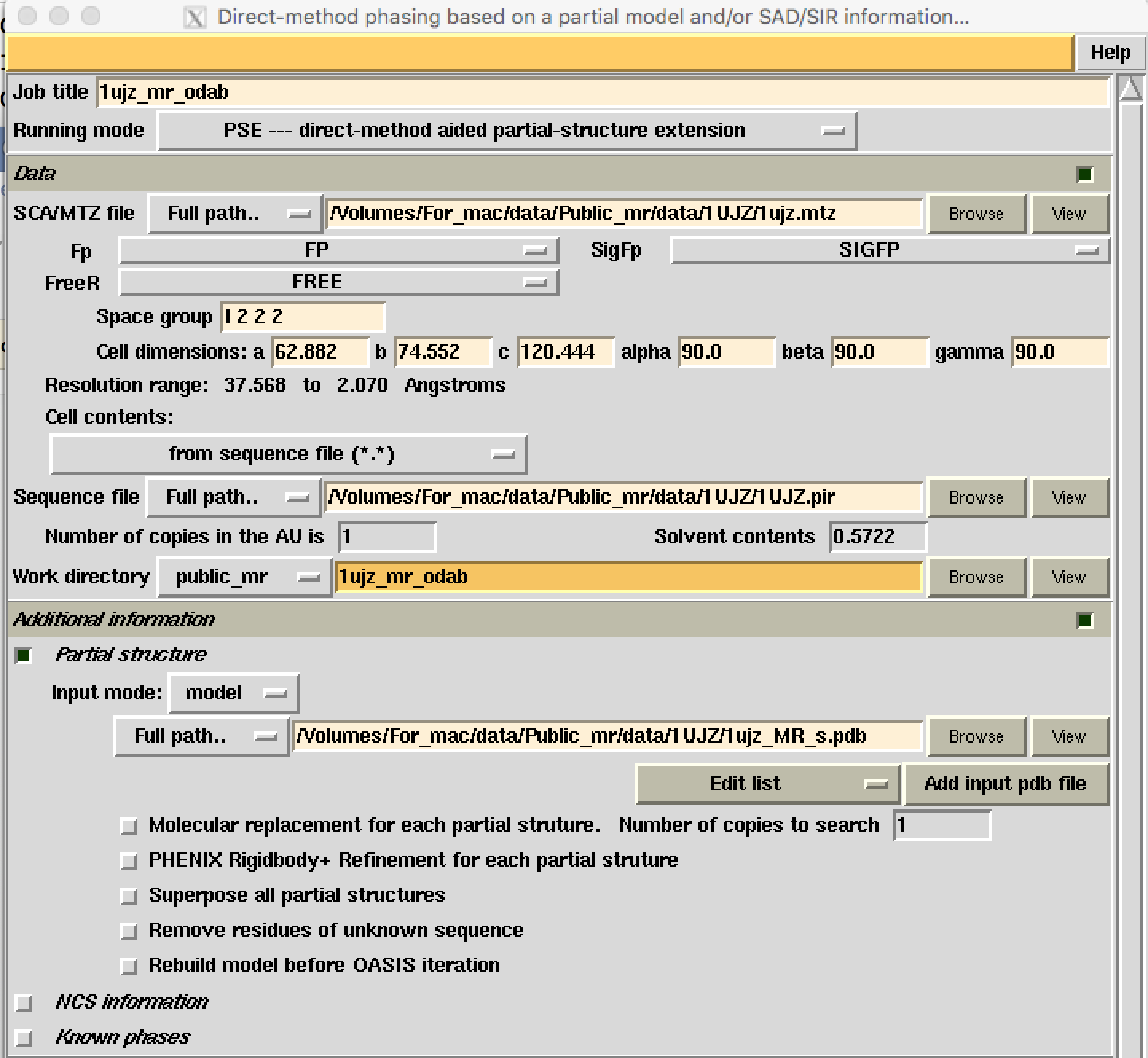 CCP4 Program Suite : oasis4.2