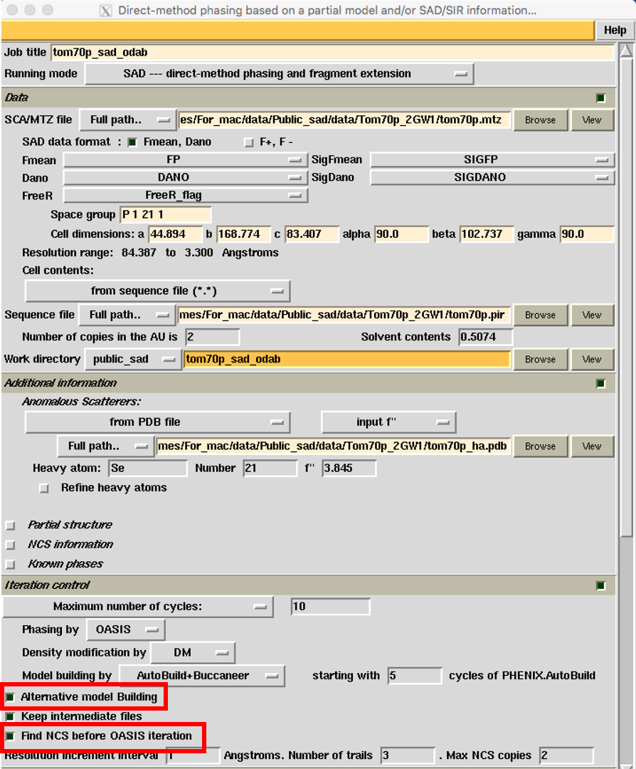 CCP4 Program Suite : oasis4.2