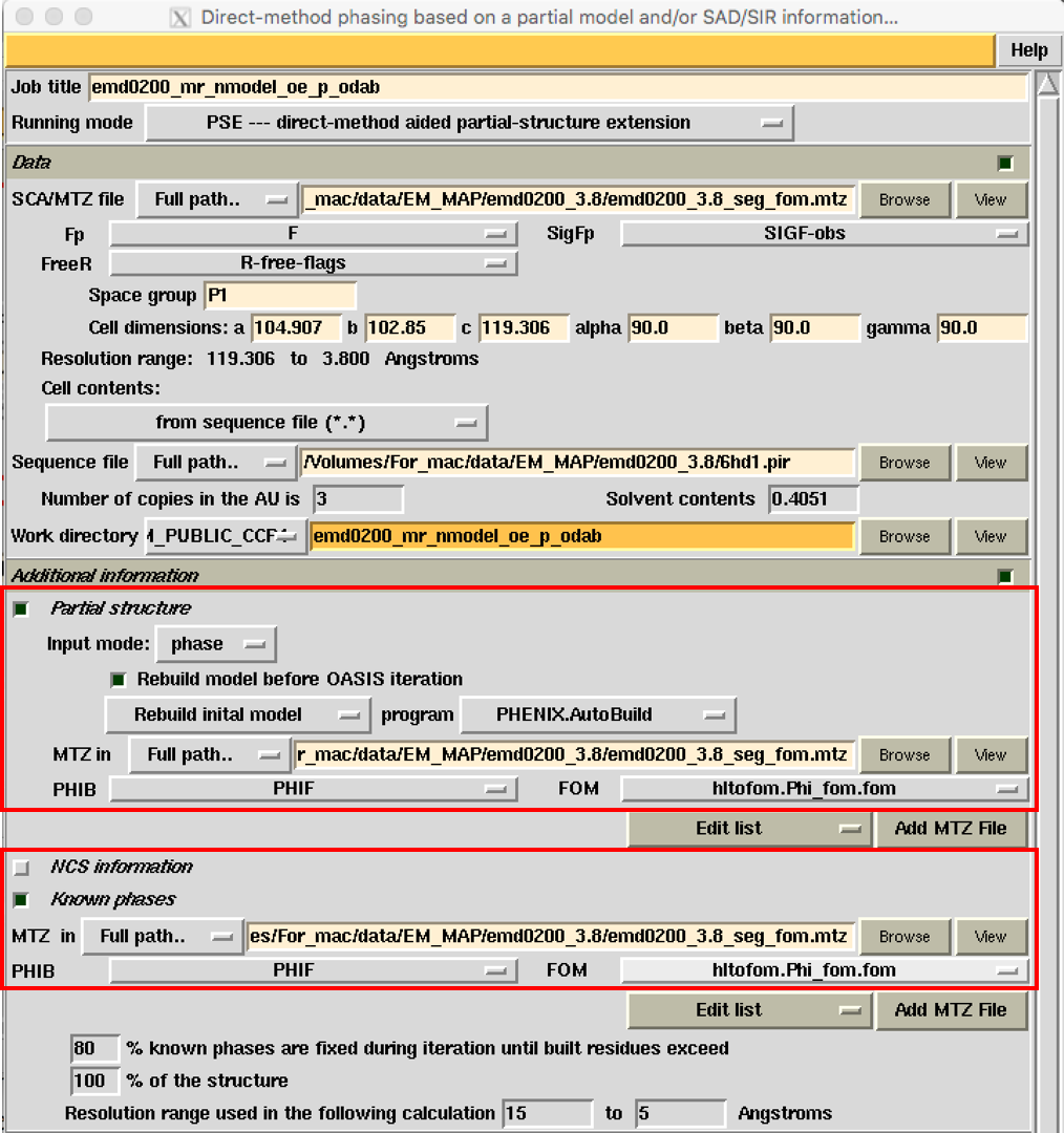 CCP4 Program Suite : oasis4.2